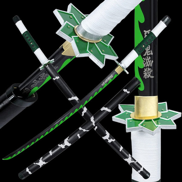 Battle Ready Sanemi Shinazugawa Nichirin Katana | Demon Slayer (Sharp ...